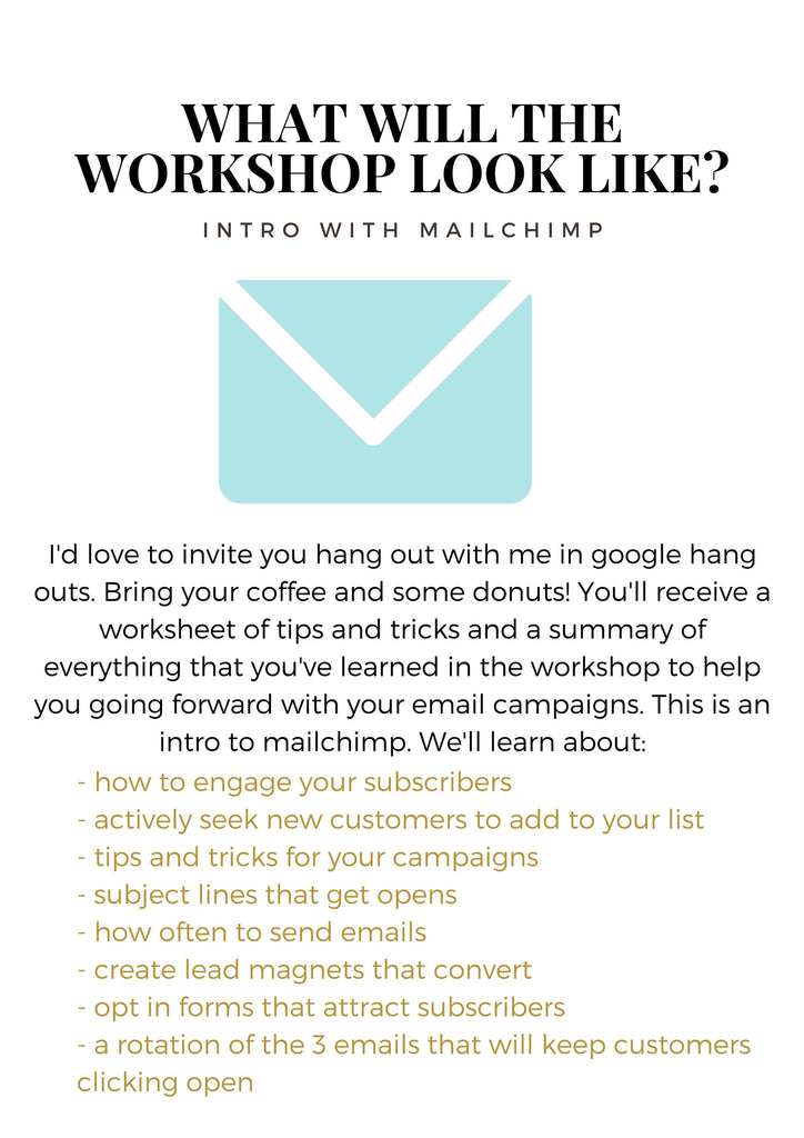EMAIL MARKETING 101 intro with mailchimp online workshop – Hattitude ...